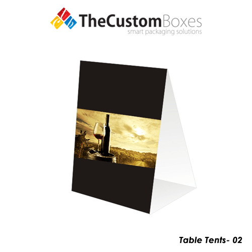 Custom Table Tents Printing and Designing