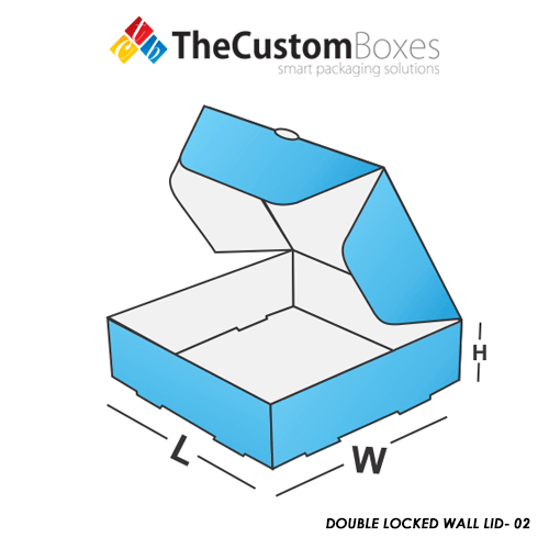 Custom Printed Double Locked Wall Lid Packaging