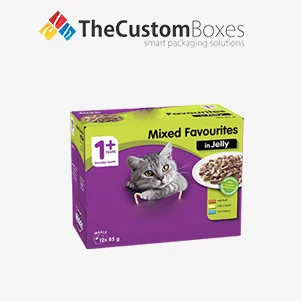 Custom Cat Food Boxes at Wholesale Rate | TheCustomBoxes