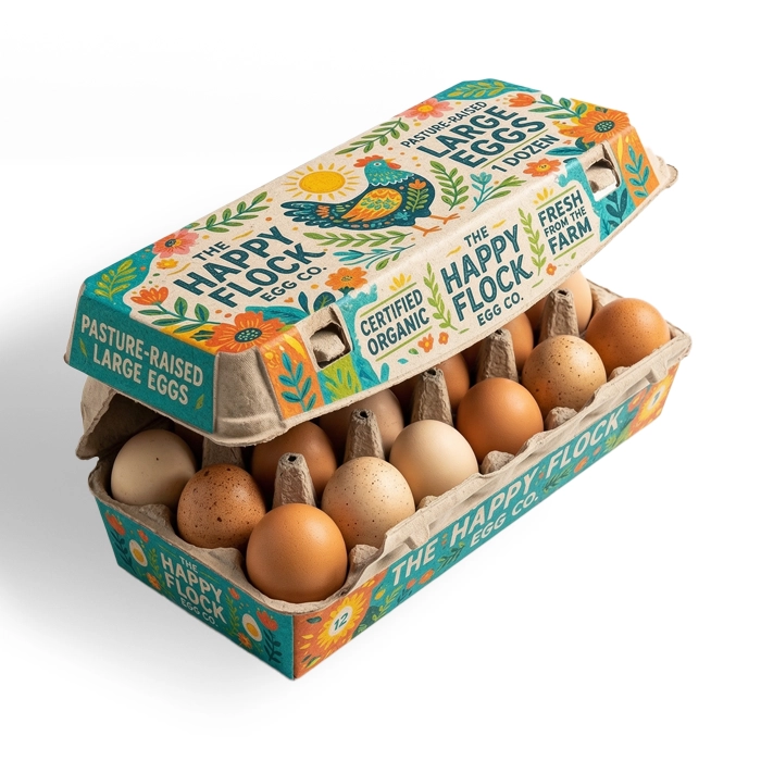 Custom Egg Cartons Boxes Wholesale | TheCustomBoxes
