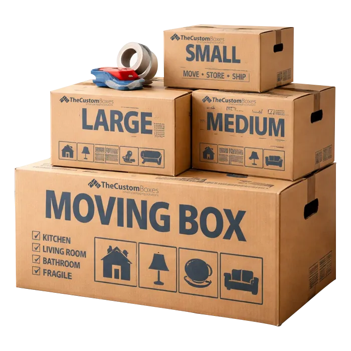 Custom Moving Packaging Boxes With Custom Sizes | TheCustomBoxes