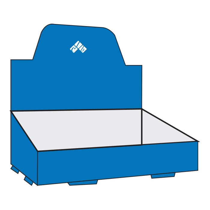 Self-Locked Counter Display Tray Box - The Custom Boxes